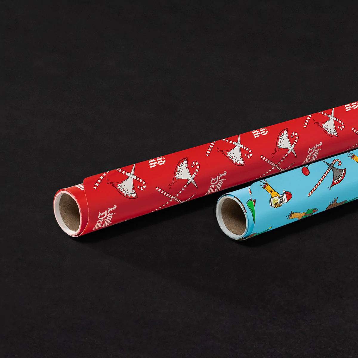Slay The Season With Liquid Death Wrapping Paper - DIELINE