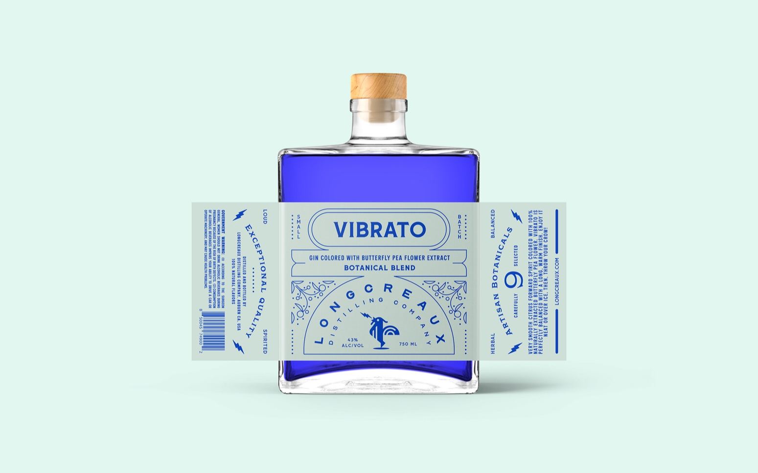 Gin Labels For Longcreaux Distilling Co. Create a Delightful Aesthetic ...