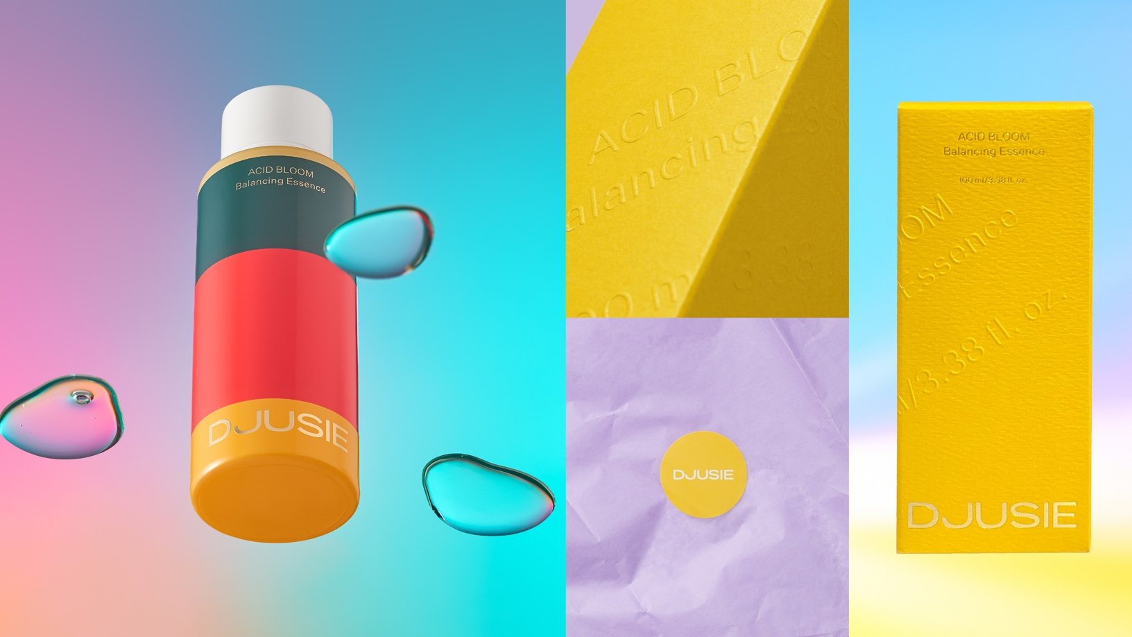 Djusie's Color Blocked Packaging System Proves That The Use Of Vivid ...