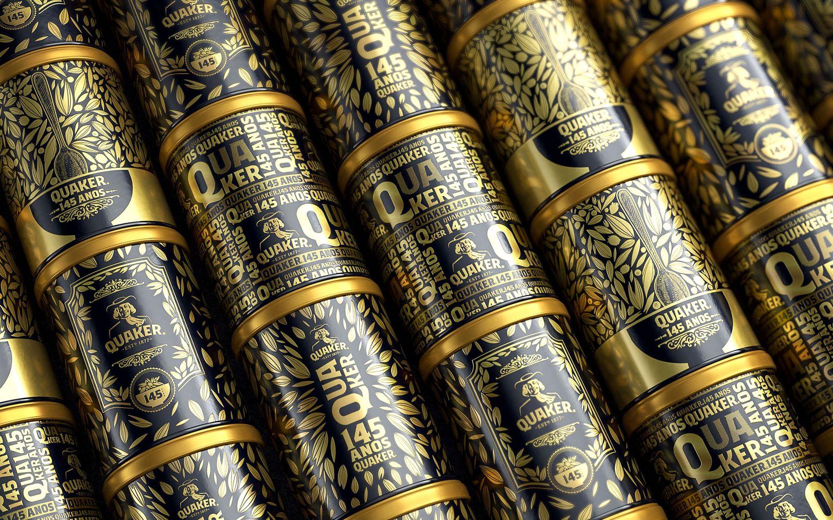 Quaker's Limited Edition 145th Anniversary Packaging Design - DIELINE