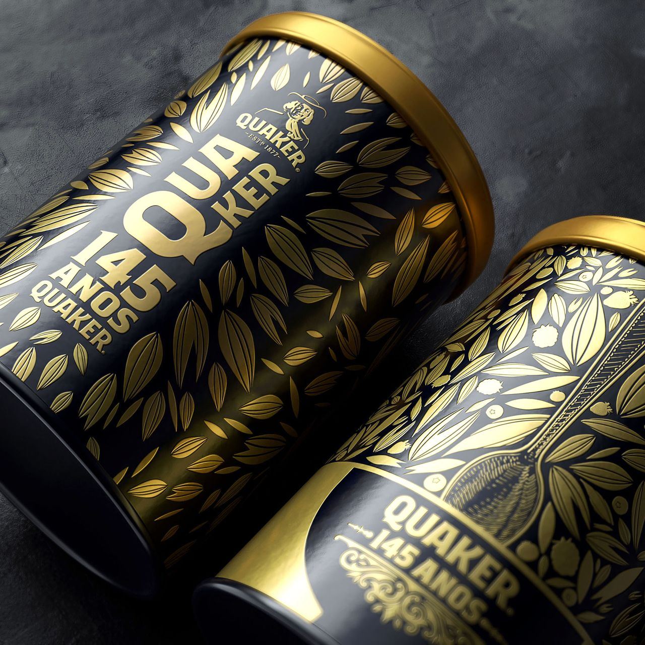 Quaker's Limited Edition 145th Anniversary Packaging Design - DIELINE