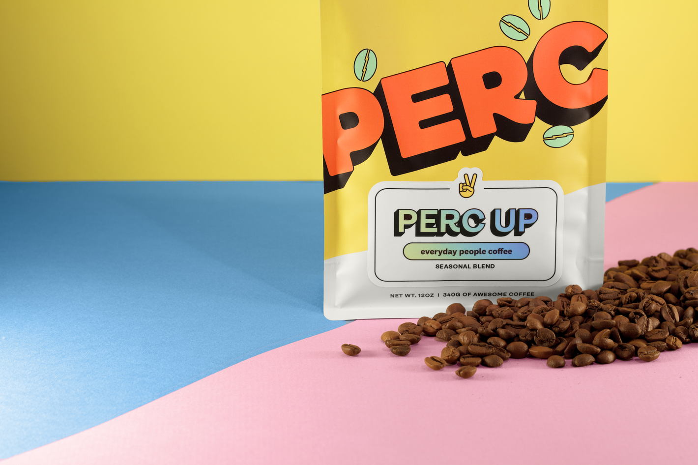 PERC's In-House-Designed Branding Is A Visual Jolt Of Caffeine - DIELINE