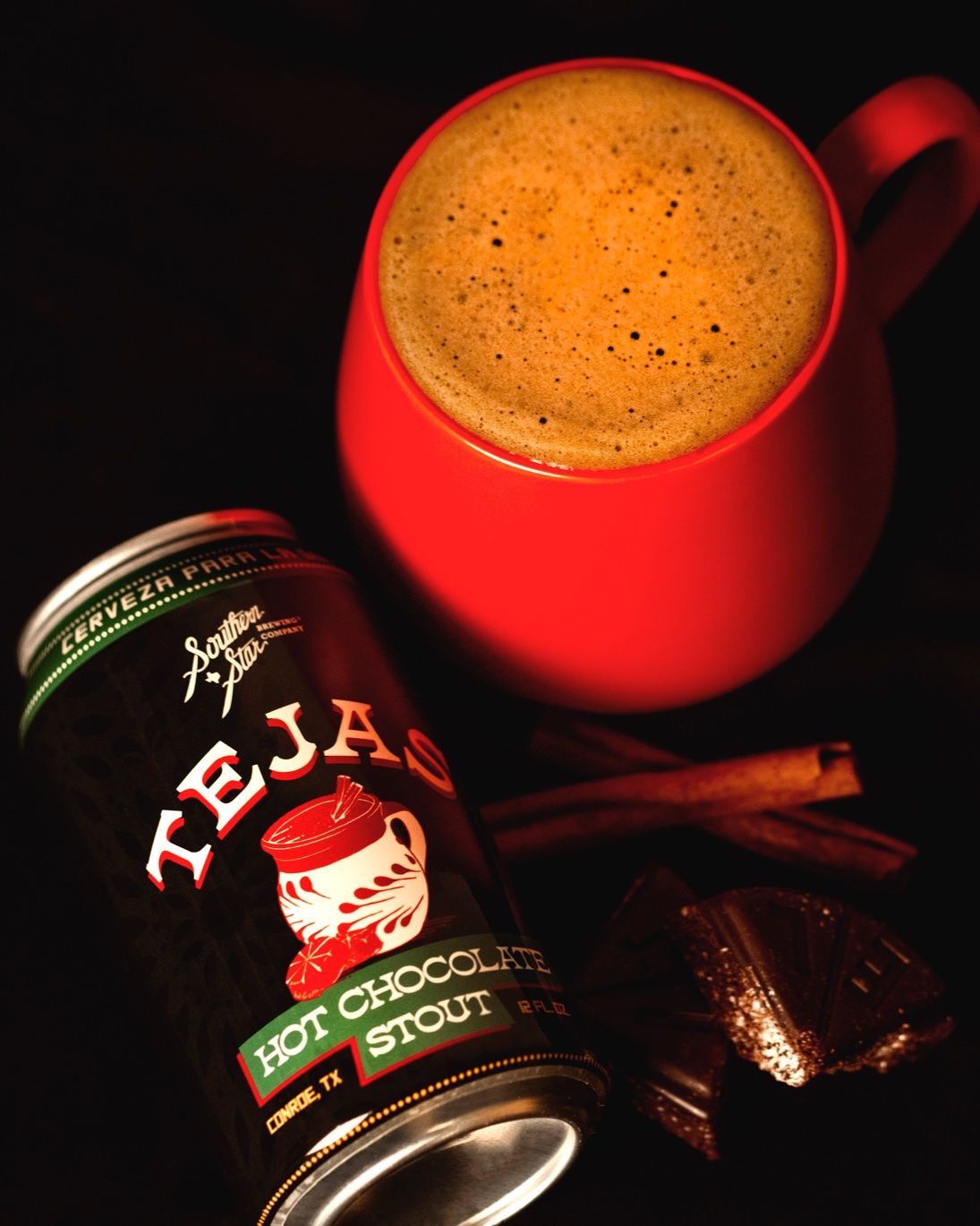 Southern Star Brewing Co. Tejas Hot Chocolate Stout Tells The Beer's ...
