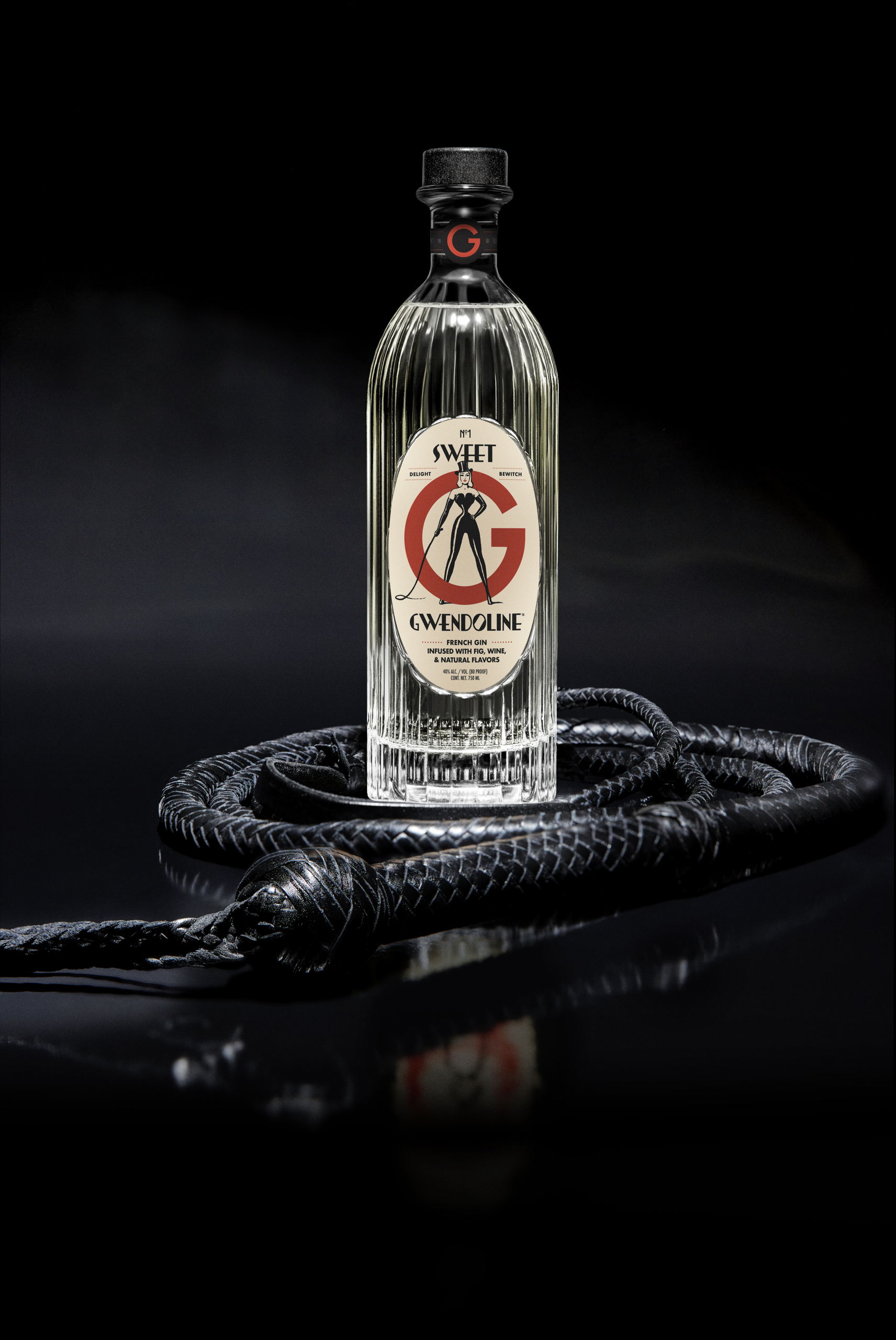 Sweet Gwendoline French Gin's Packaging Is Inspired By Artist John Willie's Work - DIELINE