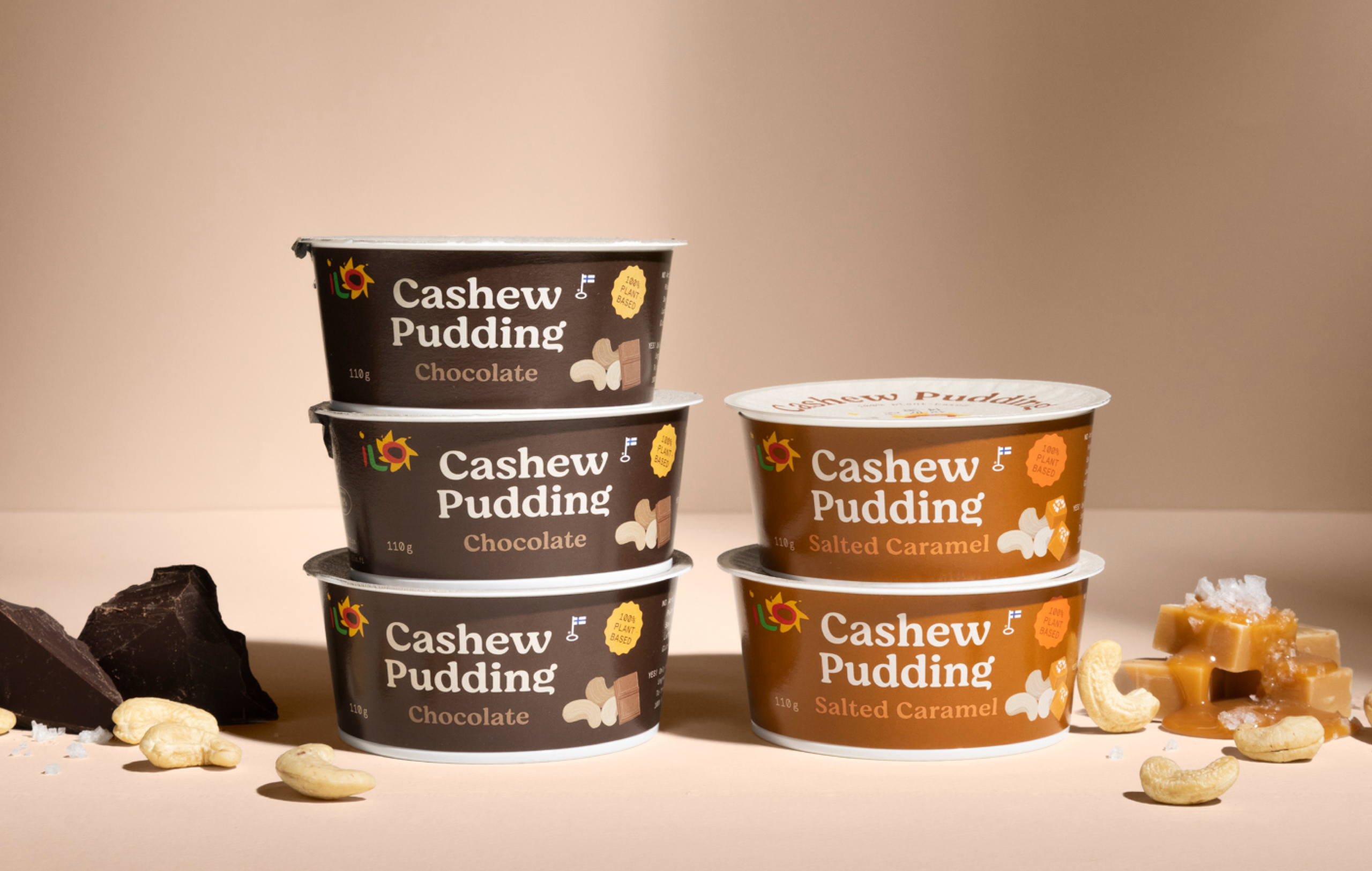 Ilo Cashew Pudding's Warm And Approachable Packaging Design - DIELINE
