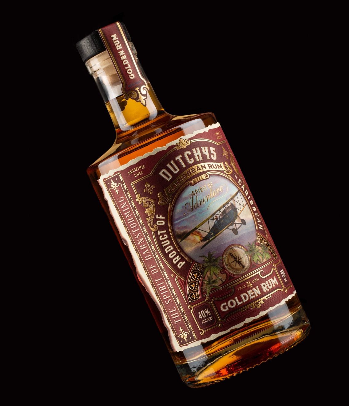 Dutch 45 Rum's Packaging Design by Think Bold Studio - DIELINE