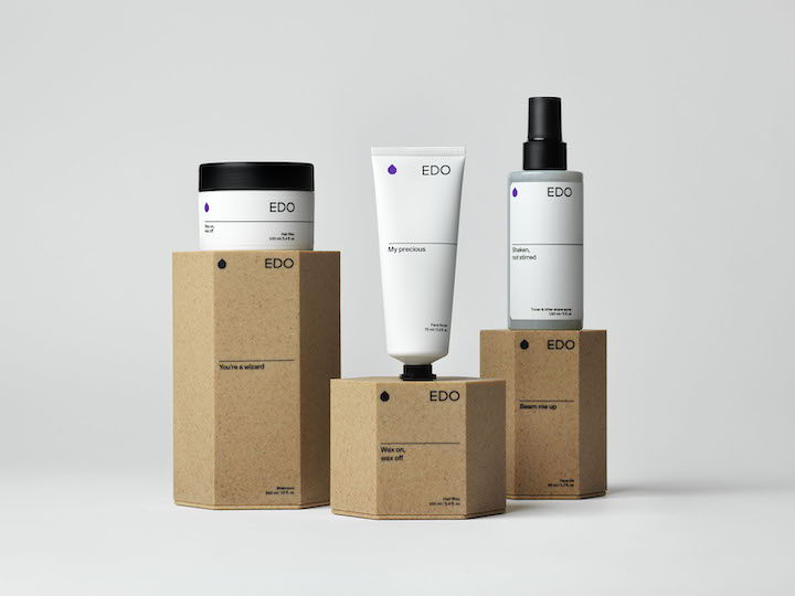 Custom-Made Cellulose Packaging For Men's Skincare Brand EDO - DIELINE