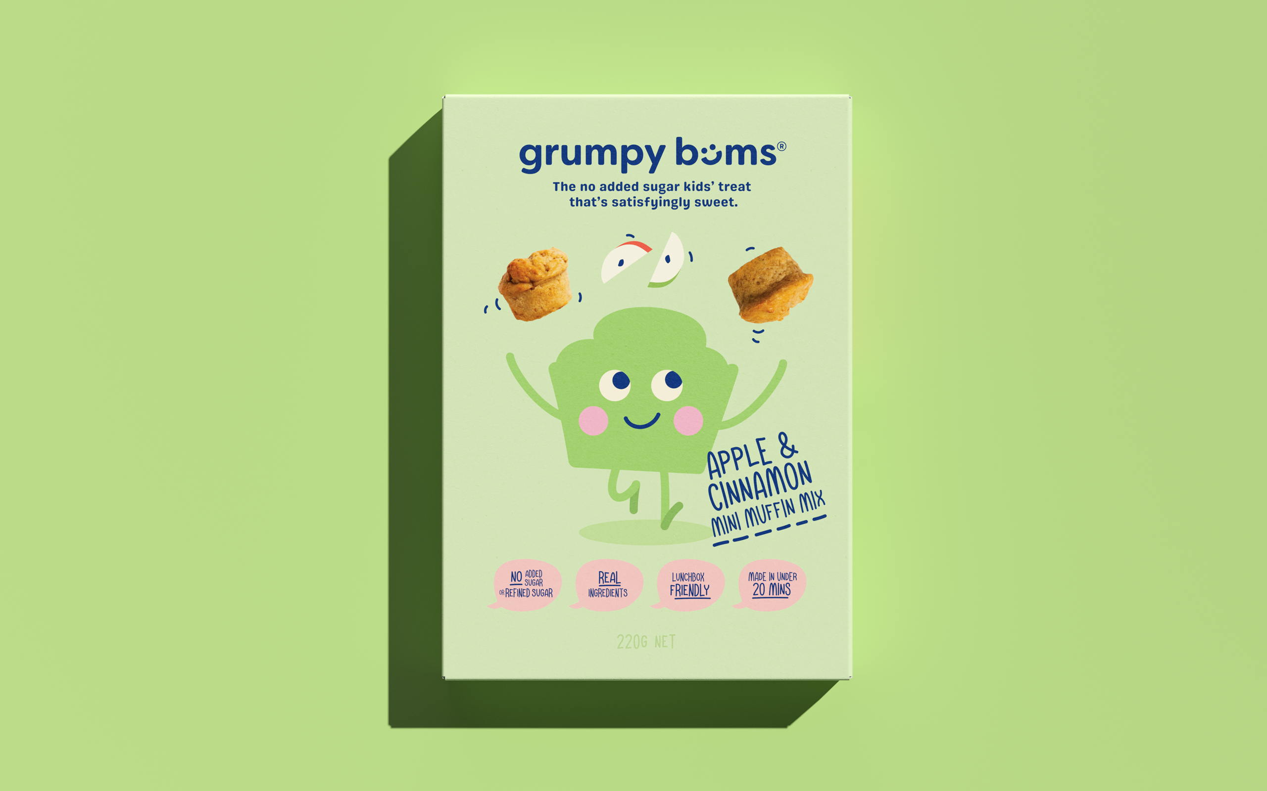 Grumpy Bums' Refreshingly Sweet Packaging System - DIELINE