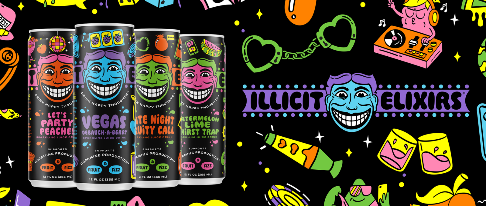 Illicit Elixirs Promises ‘Happy Hedonism’ and Fun, AR-Powered Packaging ...