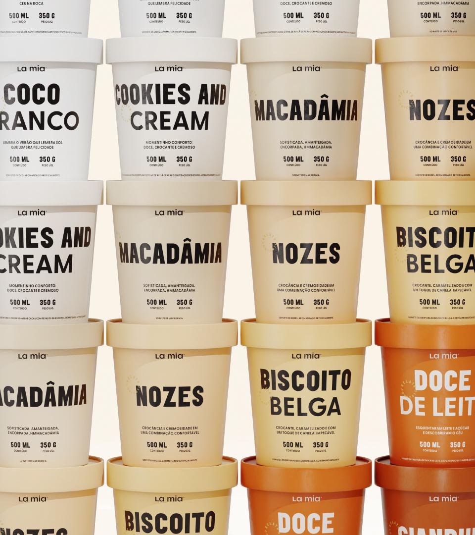 La Mia's Packaging Sweetens The Brand's Distinct Personality - DIELINE