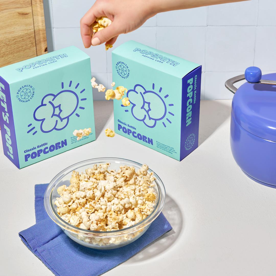 Popsmith Brings Back Stovetop Popcorn With 70s-Style Branding To Match ...