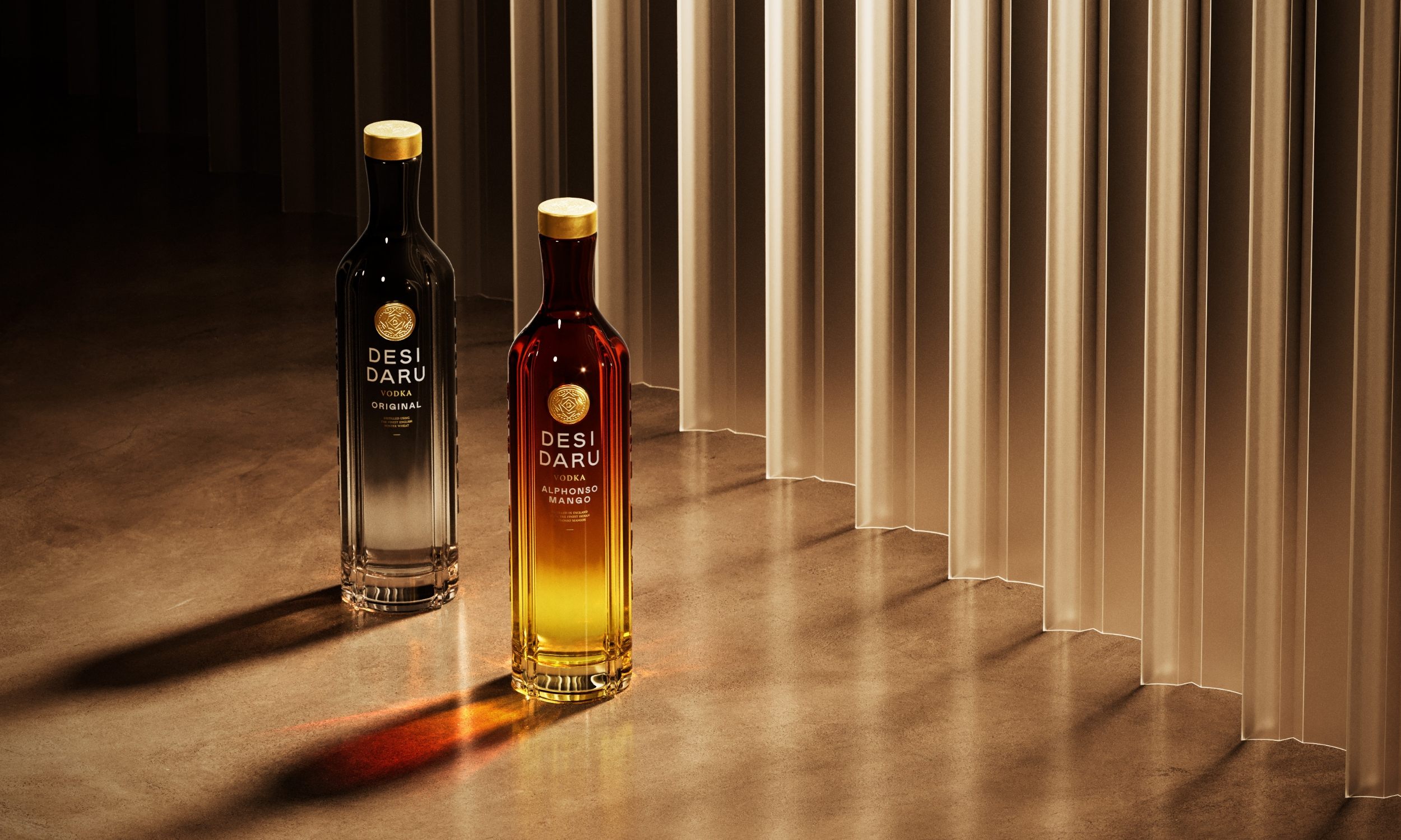 Ed Bell Design's Bespoke Packaging for Desi Daru Vodka - DIELINE