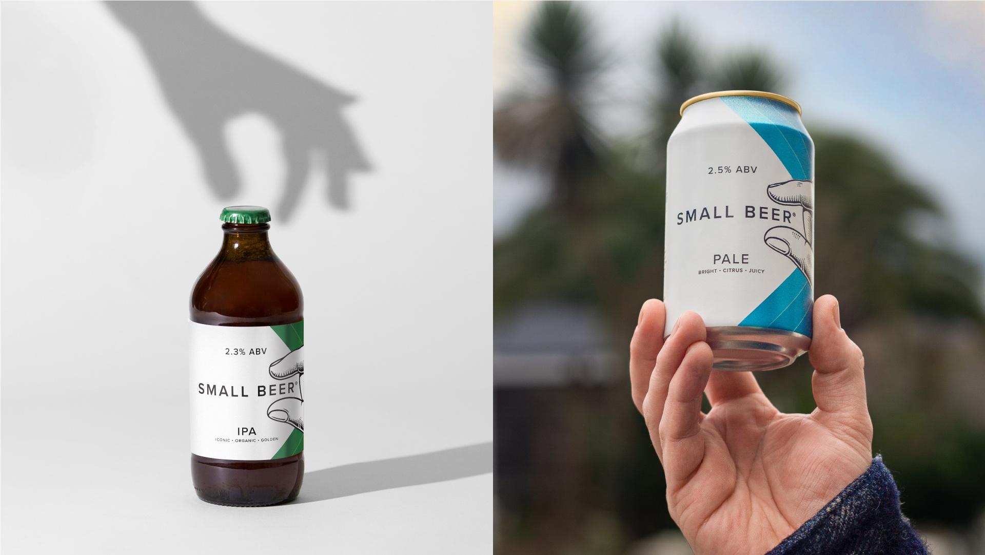 Brand Refinement for Small Beer Designed by Kingdom & Sparrow - DIELINE