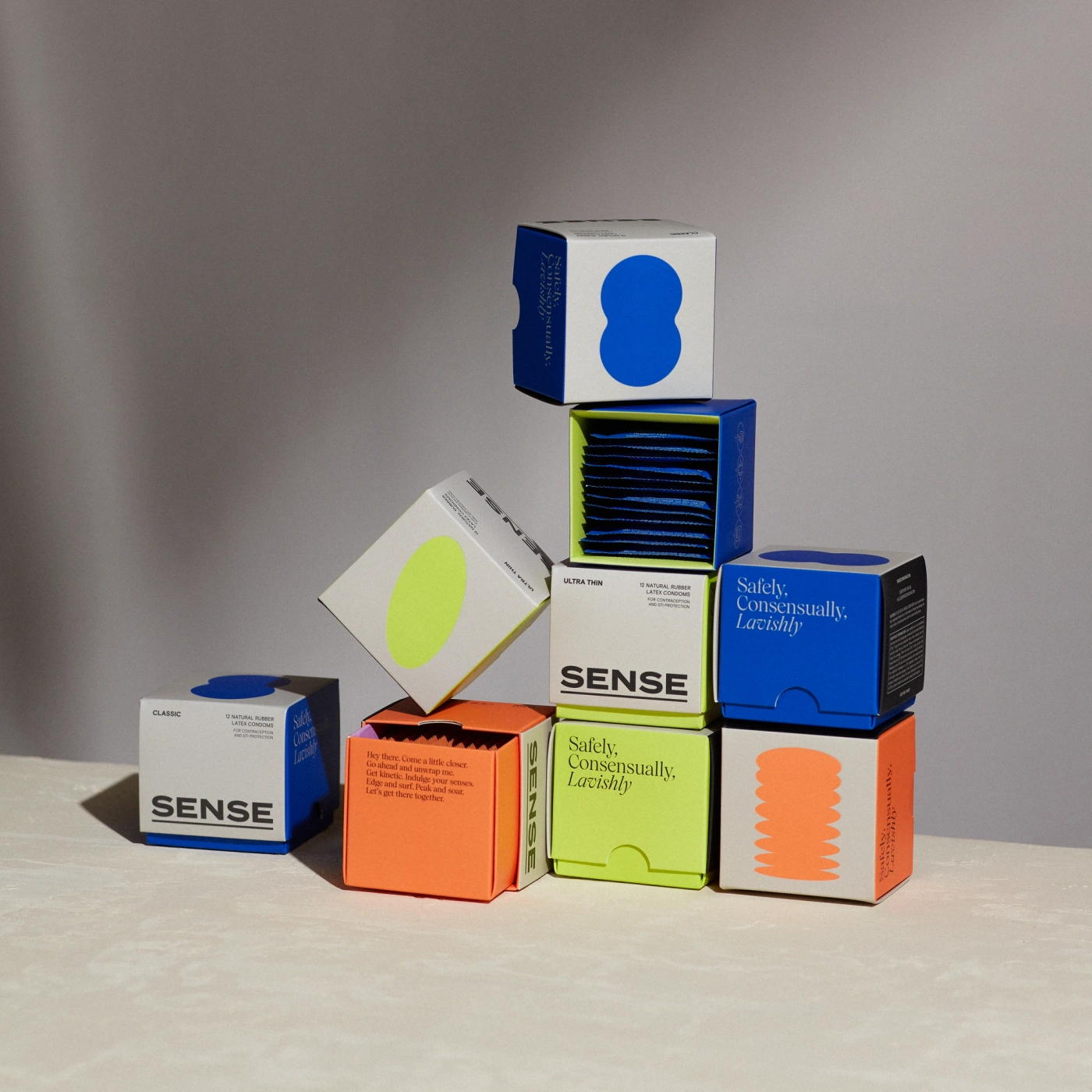 BUCK's Bold Packaging Design for Sexual Wellness Startup, Sense - DIELINE