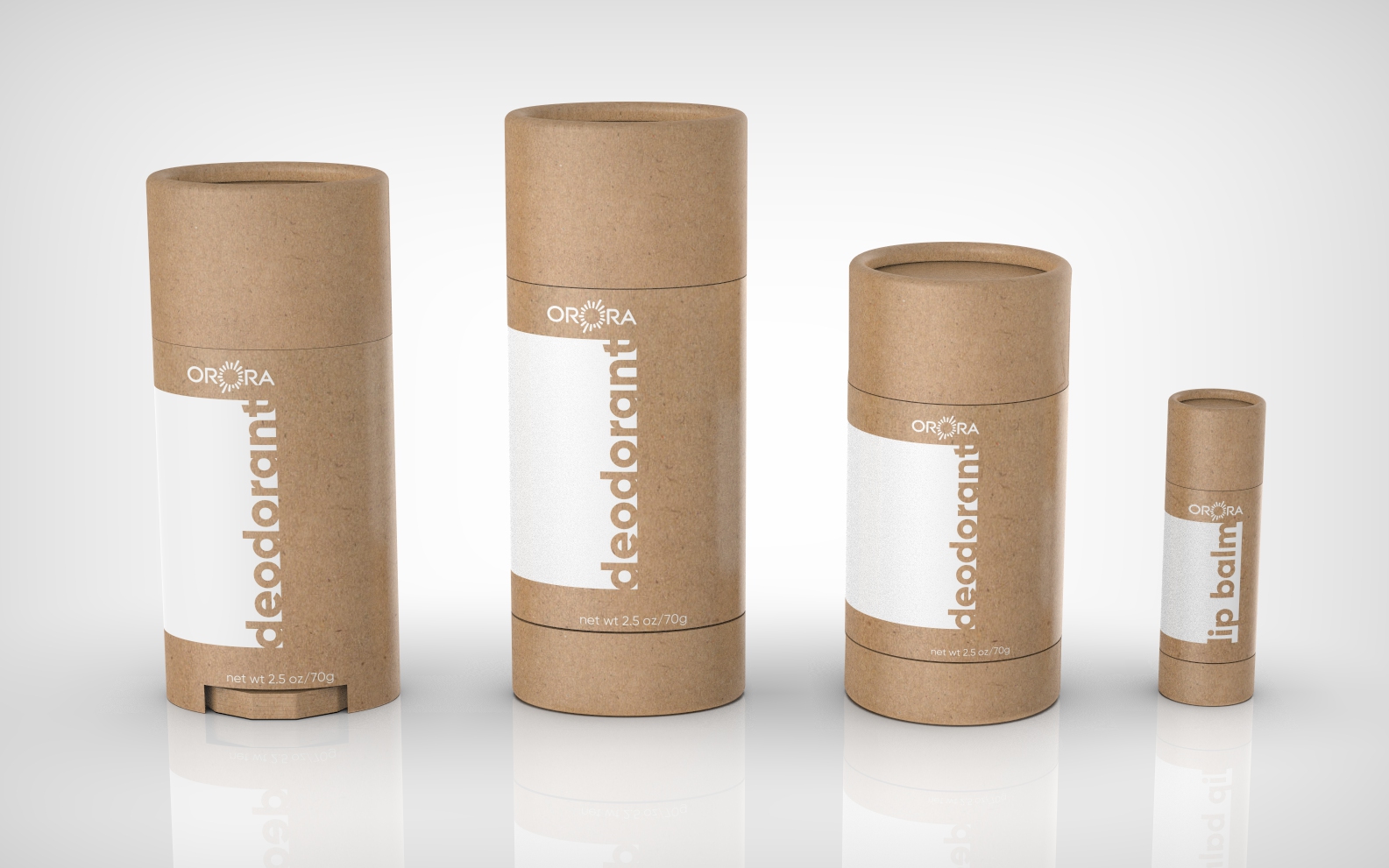 Sustainable Paper Deodorant Packaging With Spiral Mechanism - DIELINE