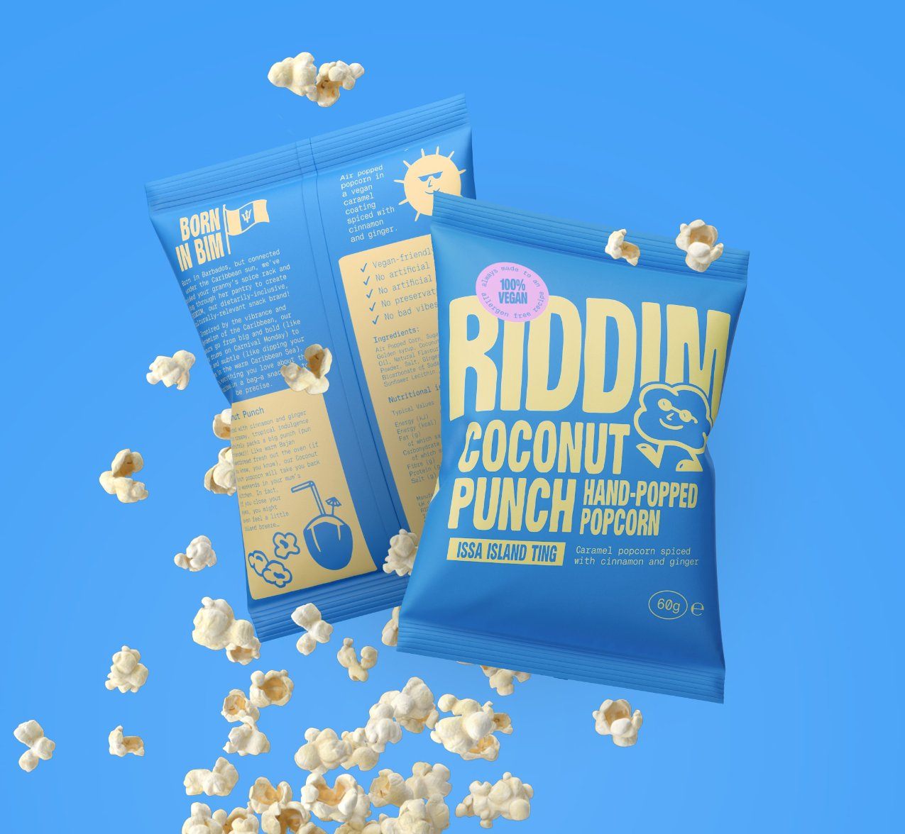 Riddim Adds a Playful Island Flavor to Popcorn and Plantains - DIELINE