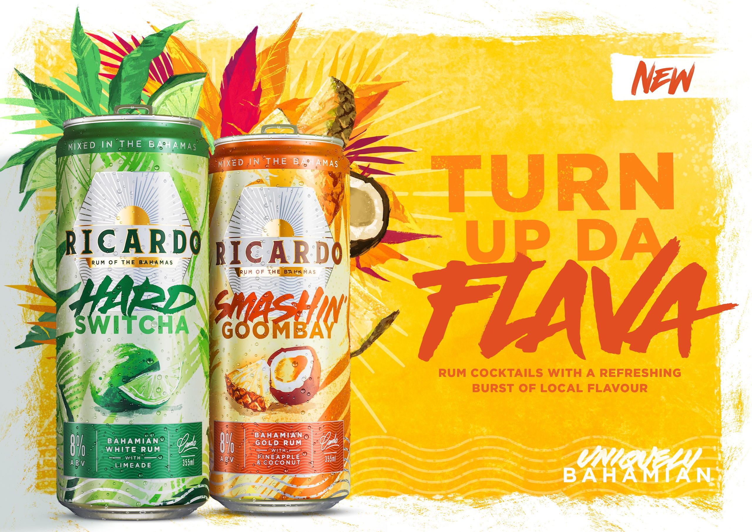 Ricardo Rum's Funky Island Design Brings the Bahamas to the Canned ...