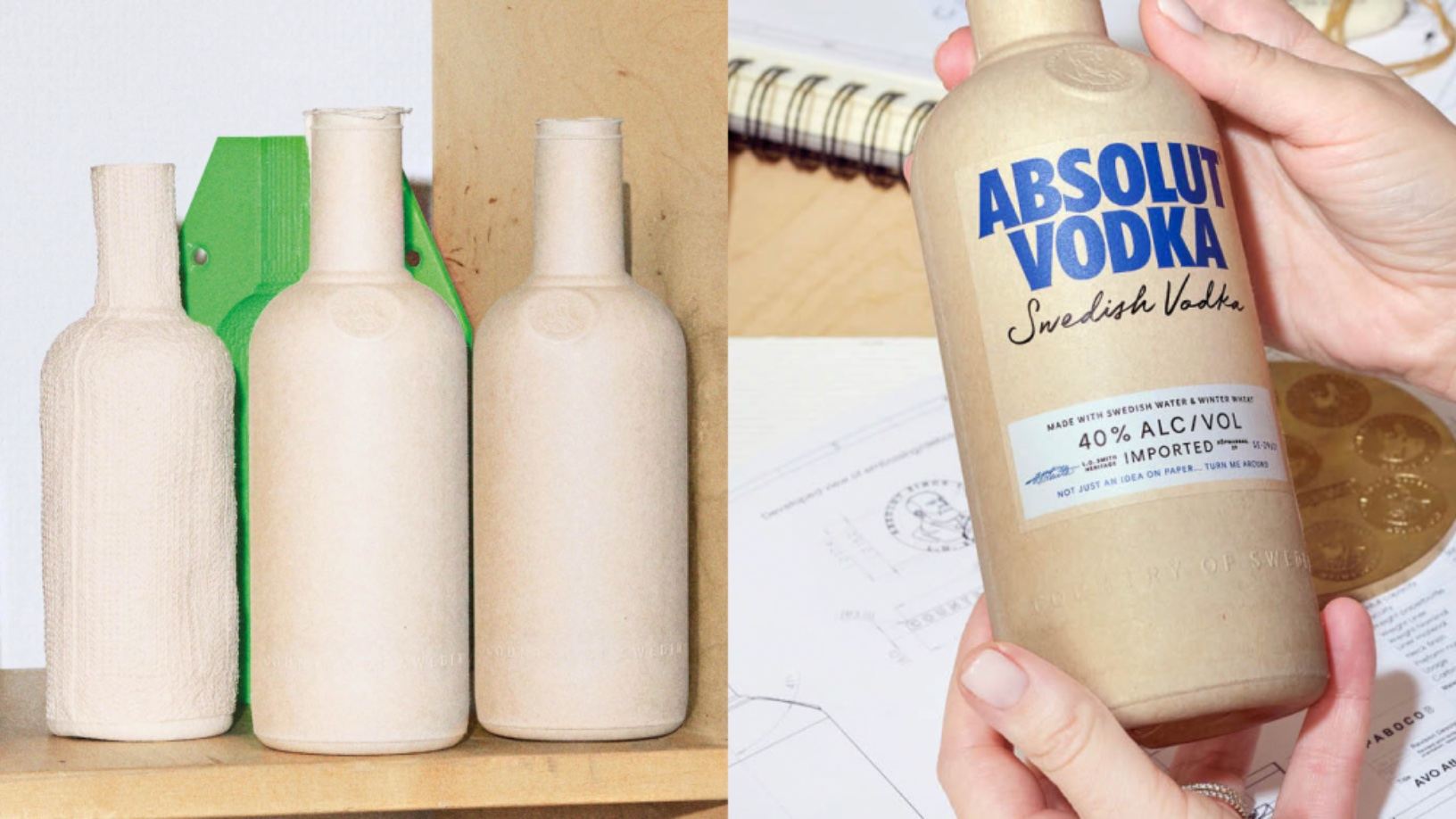 Absolut Paper Bottle - DIELINE