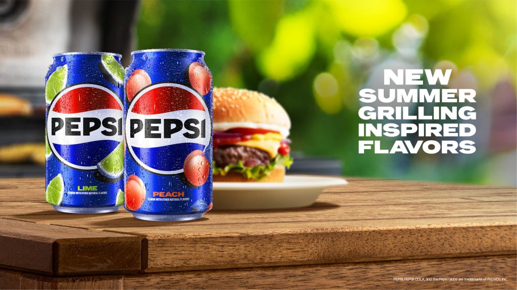 Pepsi Announces Limited Edition Peach and Lime Flavors - DIELINE