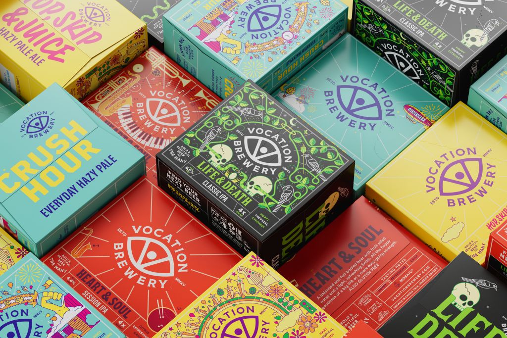Turner Duckworth Gave Vocation Brewery Fun, Psychedelic Designs Perfect ...