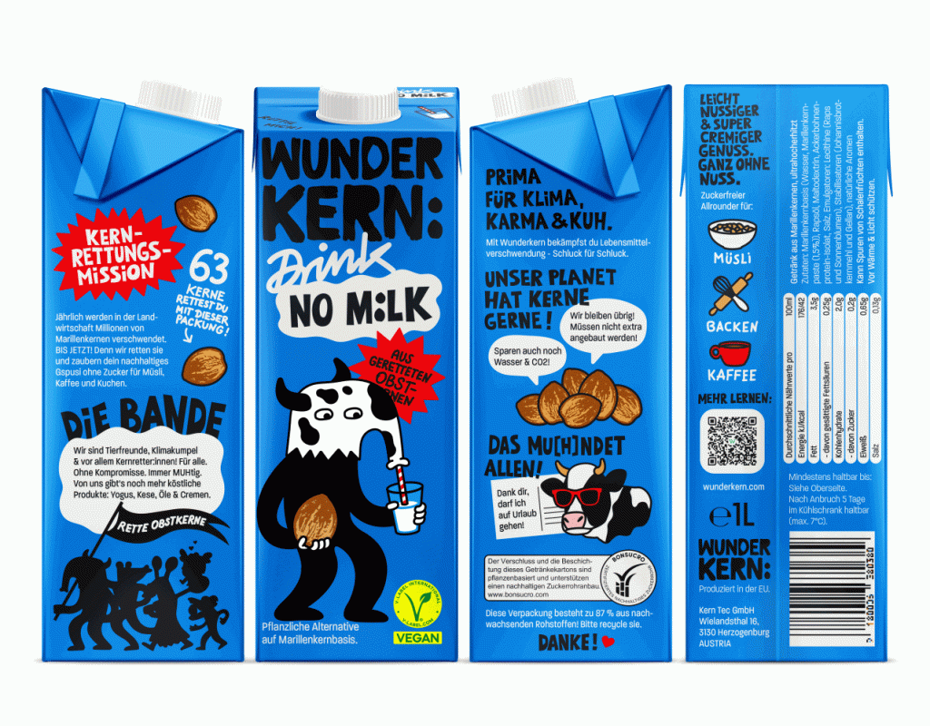 Rocket & Wink’s Nutty Take on Wunderkern’s Eye-Catching Packaging is ...
