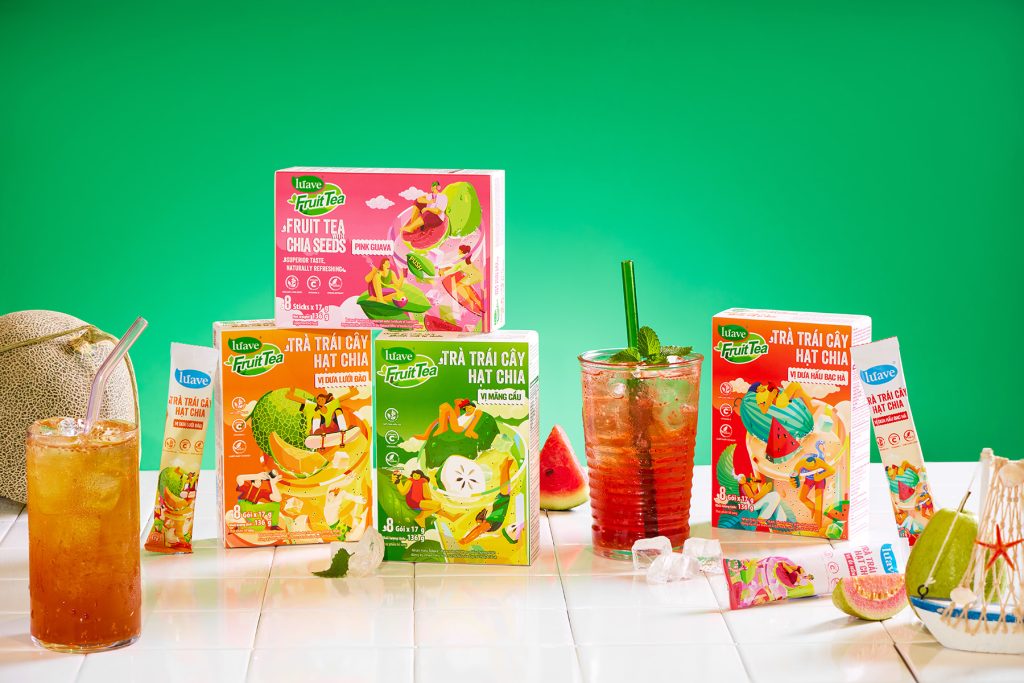Reddot Creative Keeps It Colorful and Moving For Luave Fruit Tea - DIELINE