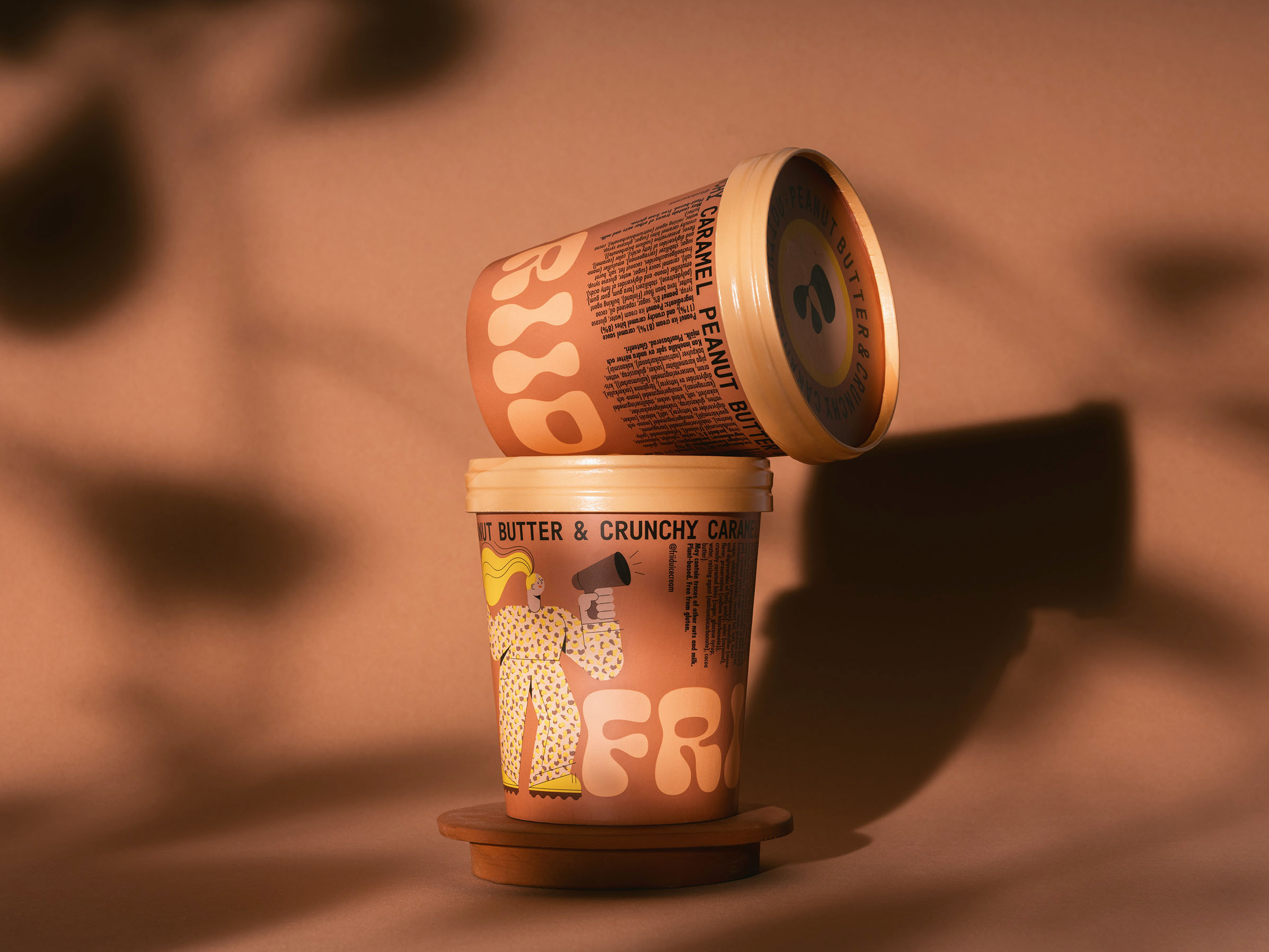 Friidu's Plant-Based Ice Cream Delivers Indulgent Typography - DIELINE
