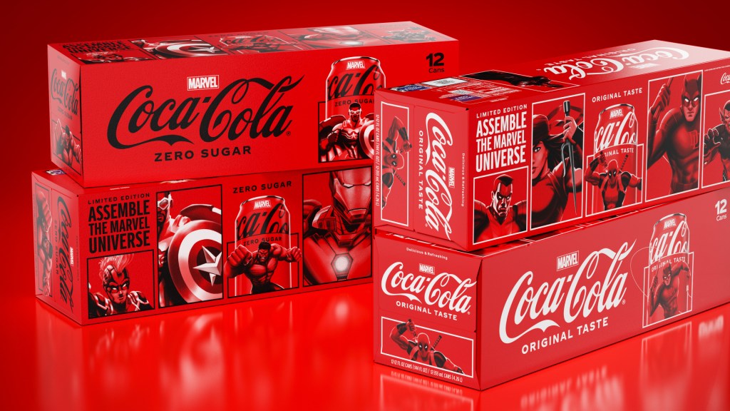 Coca-Cola x Marvel's Hyper Collectable Limited Edition Packaging - DIELINE