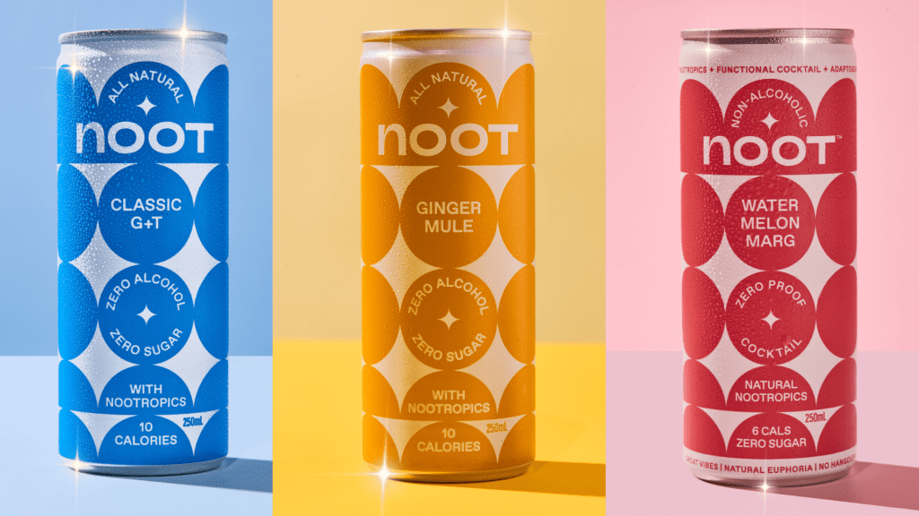 Non-Alcoholic RTD Noot Offers a Touch of Mid-Century Flair - DIELINE